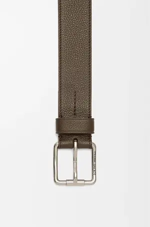 Loewe Roller Curve Belt In Grained Calfskin - Brown