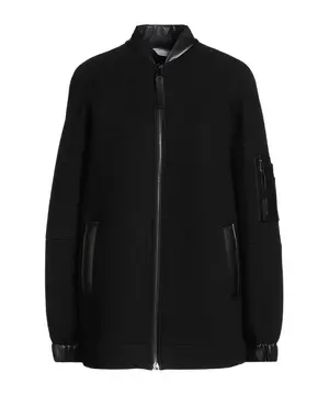 Max Mara Minimalist Wool Flight Jacket - Black