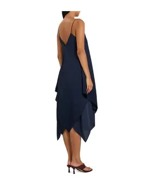 J.W.ANDERSON Pleated Asymmetric Chiffon Midi Dress