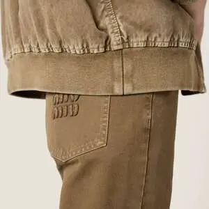Miu Miu Garment-dyed Gabardine Pants