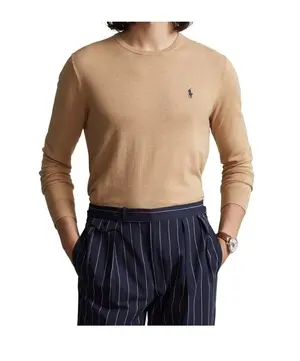 Polo Ralph Lauren Logo-embroidered Crewneck Sweater - Nude