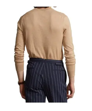 Polo Ralph Lauren Logo-embroidered Crewneck Sweater - Nude