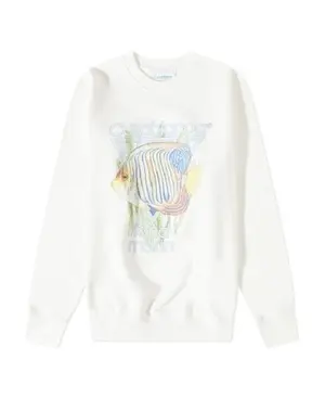 Casablanca Fond Marin Sweatshirt - White