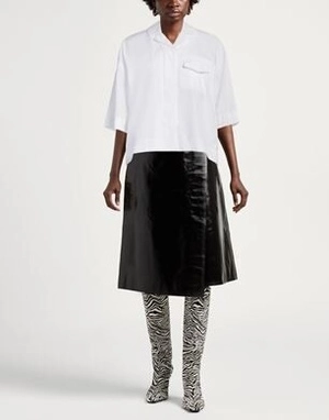 Sportmax Fashion Solid Color Three-quarter Sleeve Blouse