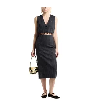 GANNI Solid Color Embroidered Top