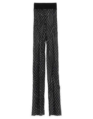 Rick Owens Two-tone Striped Knit Casual Pants