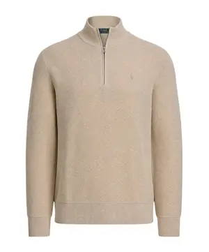 Polo Ralph Lauren Half-zip Waffle-knit Cotton Jumper