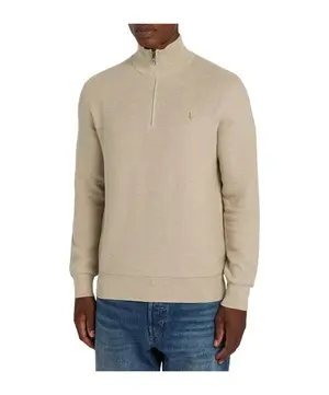 Polo Ralph Lauren Half-zip Waffle-knit Cotton Jumper