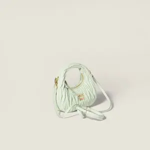 Miu Miu Wander Matelassé Nappa Leather Hobo Mini-bag