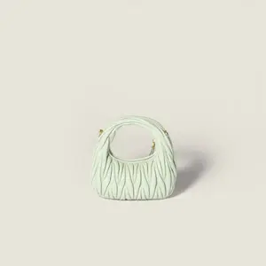 Miu Miu Wander Matelassé Nappa Leather Hobo Mini-bag