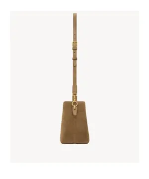 Saint Laurent Le 37 Small In Suede - Brown