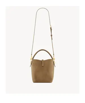 Saint Laurent Le 37 Small In Suede - Brown