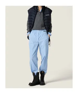 Miu Miu Cashmere Open Knit Polo Sweater With Ribbed Details