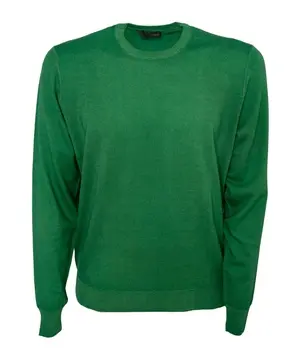 DRUMOHR Crew-neck Merino Wool Jumper - Green