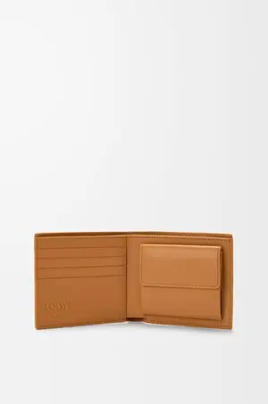 Loewe Puzzle Bifold Coin Wallet In Supple Grained Calfskin
