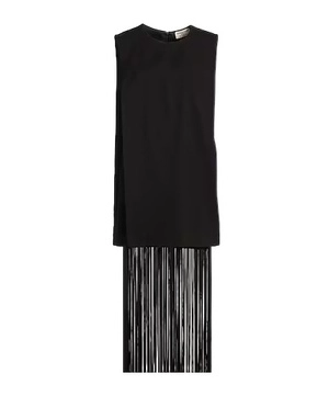 Sportmax Sleeveless Fringe Dress - Black
