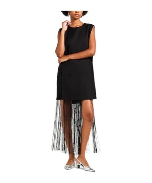 Sportmax Sleeveless Fringe Dress