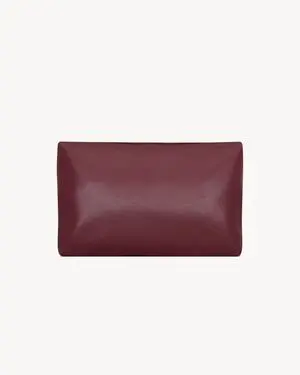 Saint Laurent Cassandre Large Envelope Pouch In Shiny Leather