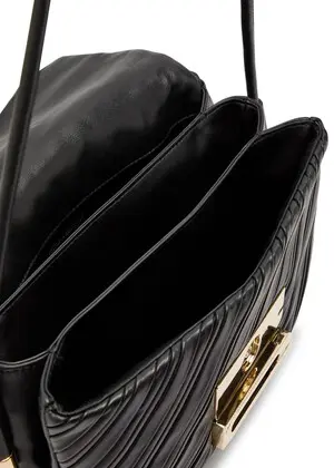 Victoria Beckham Dorian Textured Leather Shoulder Bag