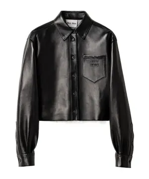 Miu Miu Plongé Nappa Leather Shirt