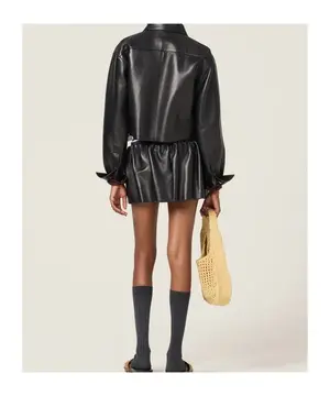 Miu Miu Plongé Nappa Leather Shirt