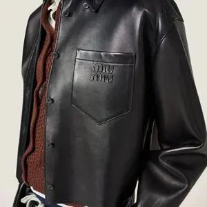 Miu Miu Plongé Nappa Leather Shirt