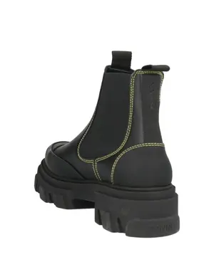 GANNI Leather Block-heel Boots