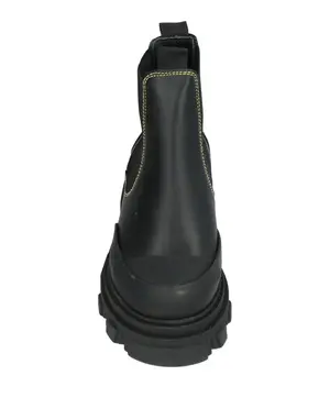 GANNI Leather Block-heel Boots