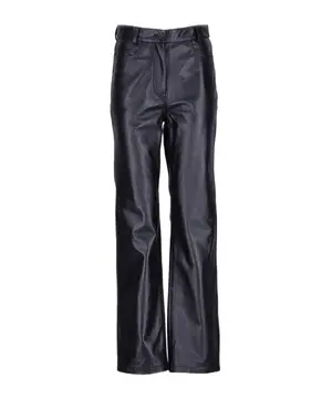 TOTEME Straight Leg Leather Trousers