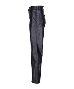 TOTEME Straight Leg Leather Trousers
