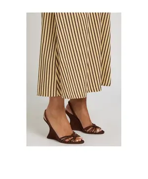 AQUAZZURA Serenity 95 Suede Wedge Sandals