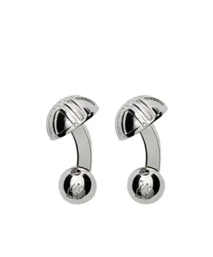 Burberry Engraved Check Cufflinks