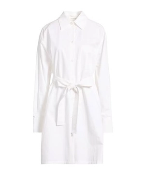 Sportmax Solid Color Shirt Dress - White