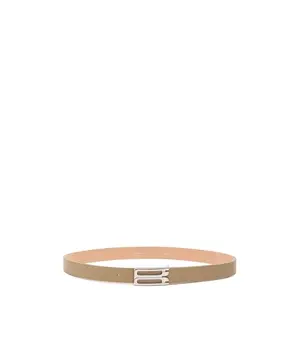 Victoria Beckham Dorian Leather Belt - Nude