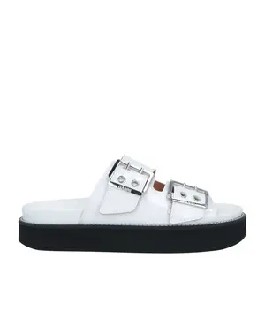 GANNI Simple One-strap Leather Sandals