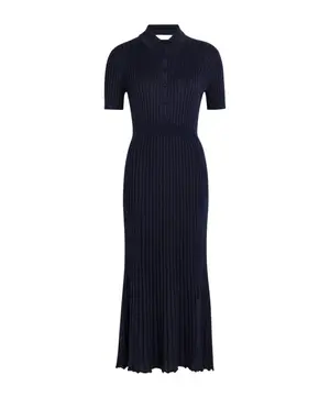 GABRIELA HEARST Amor Ribbed Cashmere-blend Midi Dress