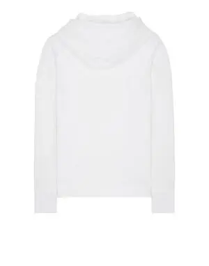 Stone Island Logo Embroidered Cotton Hoodie