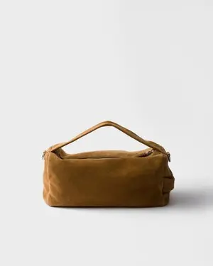 Prada Suede Shoulder Bag - Cinnamon