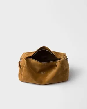 Prada Suede Shoulder Bag - Cinnamon