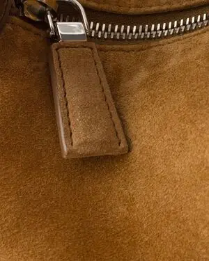 Prada Suede Shoulder Bag - Cinnamon