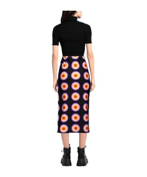 Sportmax Polka Dot Stretch Pencil Skirt
