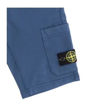 Stone Island Logo Patch Cargo Shorts