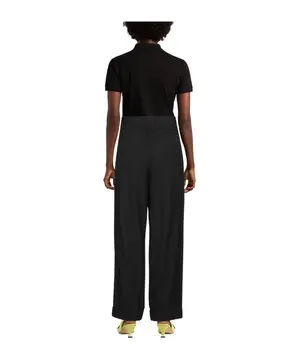 GANNI Solid Color Tapered Dress Pants