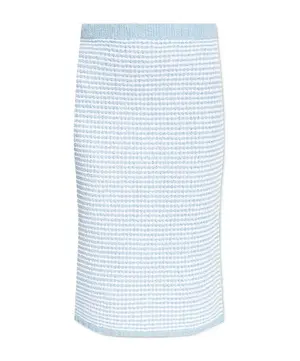 Tory Burch Cotton-blend Striped Midi Skirt