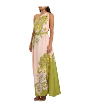 La DoubleJ Roy Printed Belted Silk Maxi Dress