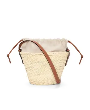 Loewe Anagram Patch Drawstring Bucket Bag