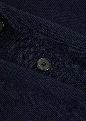 RÓHE Stretch-wool Cardigan With Padded Shoulders
