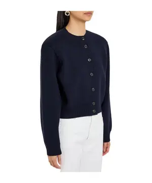 RÓHE Stretch-wool Cardigan With Padded Shoulders