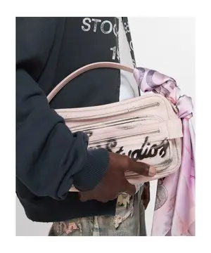 Acne Studios Logo Print Shoulder Bag