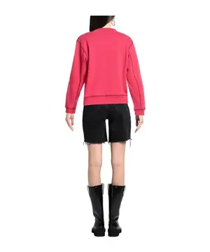 GANNI Fleece Sweatshirt - Red